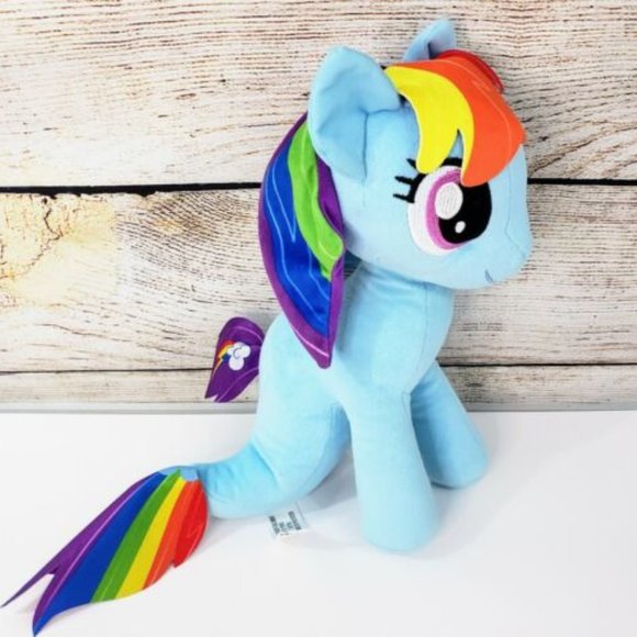 Toys | My Little Pony Rainbow Dash Mermaid Sea Pony Plush Stuffed Toy ...